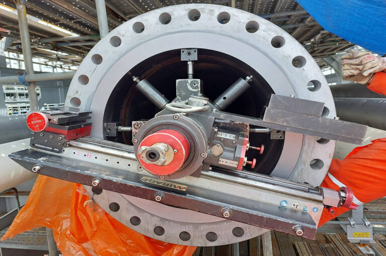 Pipe / Flange On-Site Machining | Alpha Industrial Services