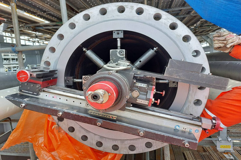 Pipe / Flange On-Site Machining | Alpha Industrial Services