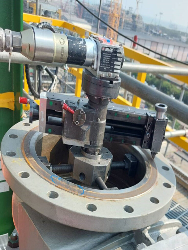 Pipe / Flange On-Site Machining | Alpha Industrial Services