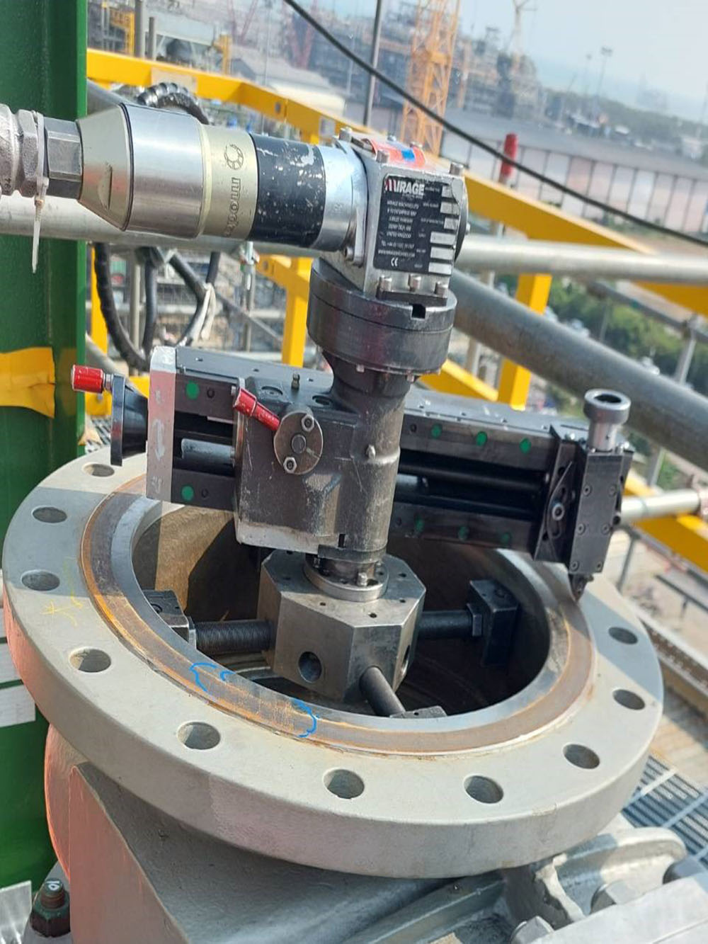 Pipe / Flange On-Site Machining | Alpha Industrial Services